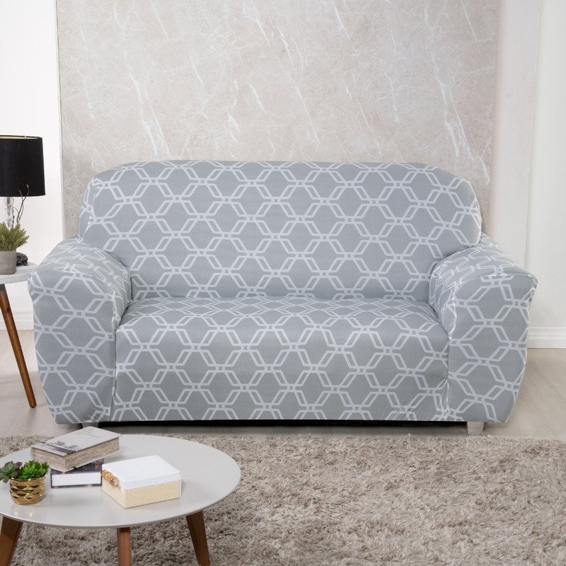 Capa de Sofa Moderna 1 Lugar Geo em Tecido Colado Premium | MadeiraMadeira