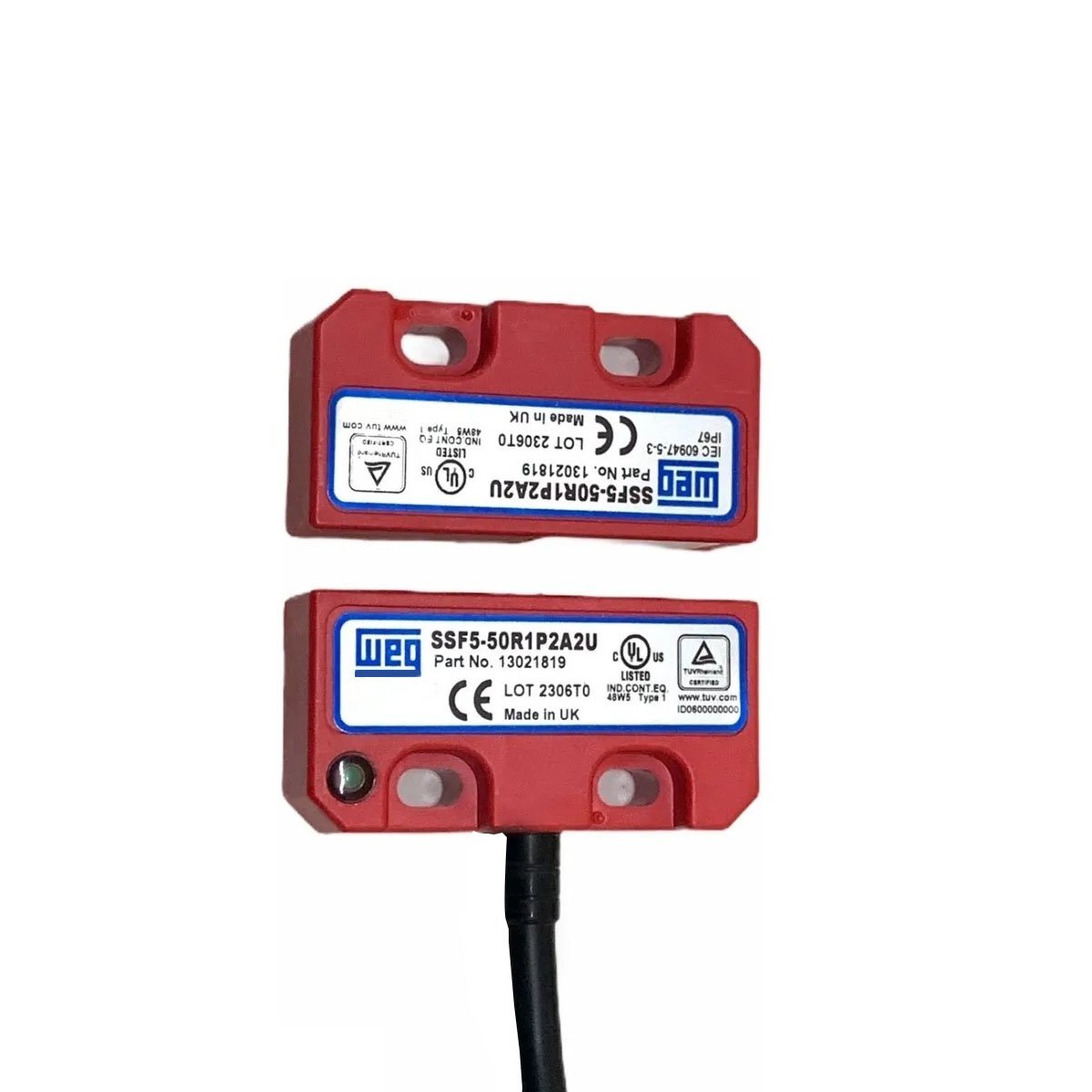 Sensor Magnético Segurança 24vcc 2nf Cabo 2 Metros 5mm Weg | MadeiraMadeira