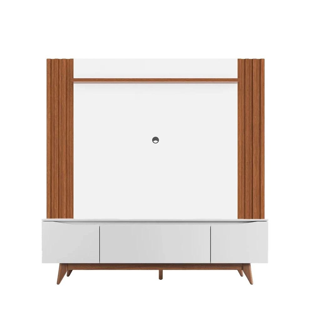 Rack Flynt com Painel Ripado Allure para Tv até 75” 3 Portas 184 Cm ...
