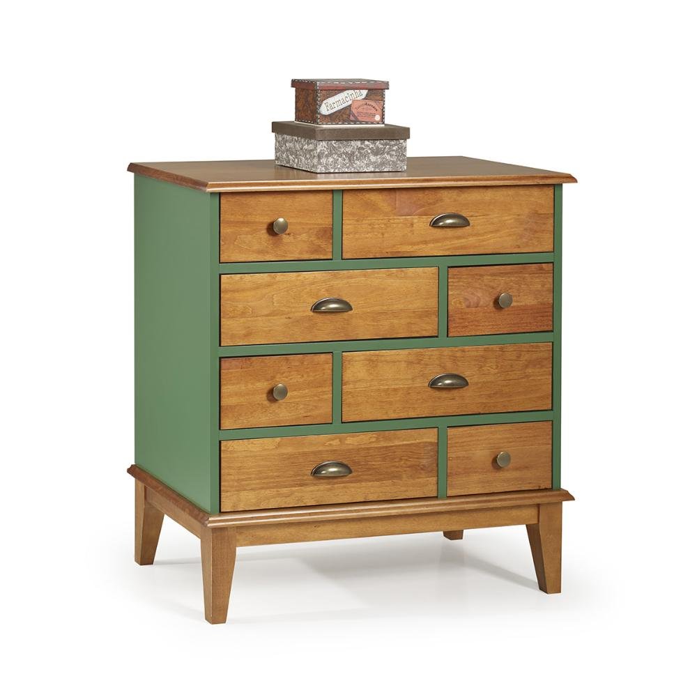 Cômoda 8 Gavetas Verde Amêndoa | MadeiraMadeira