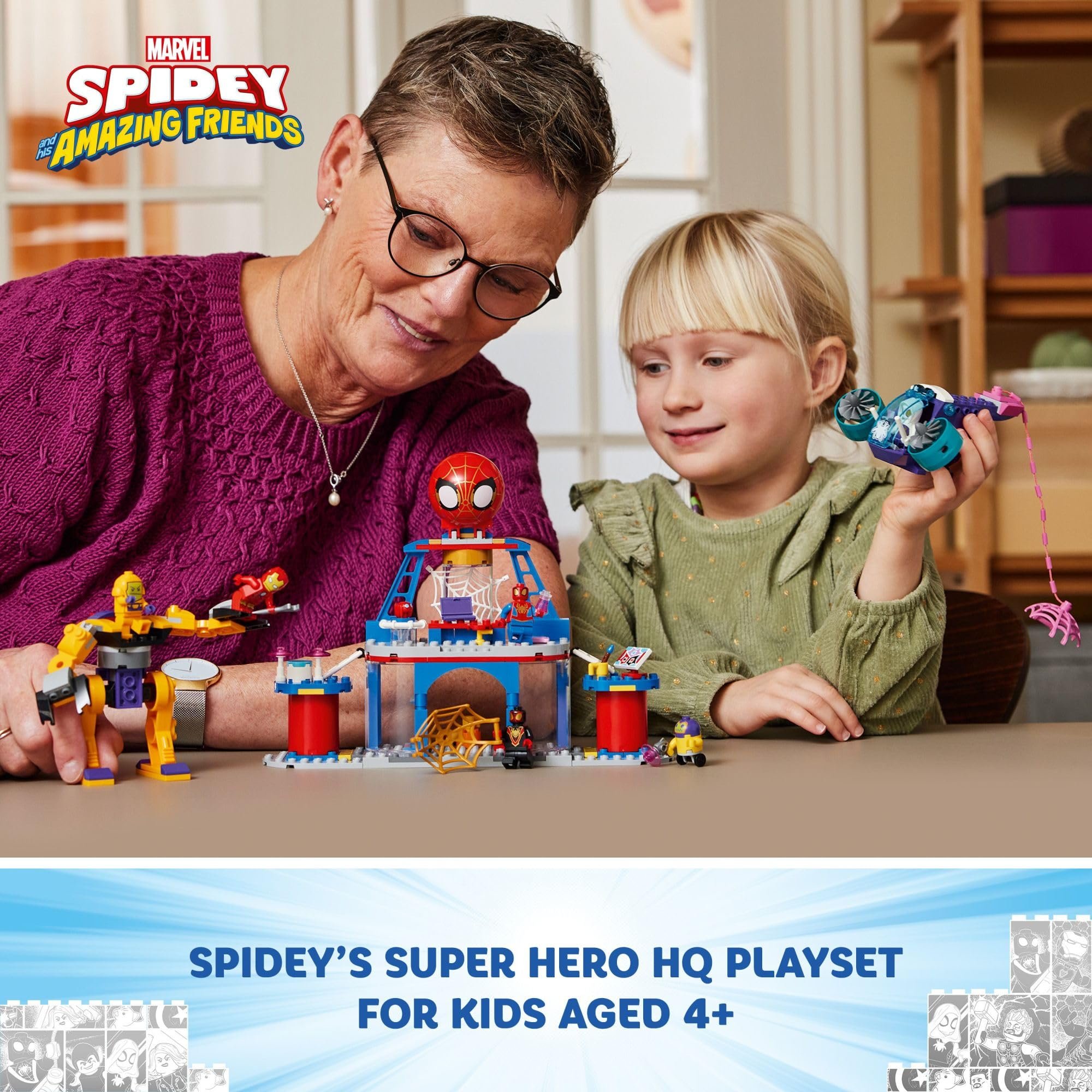 Lego Marvel Team Spidey Web Spinner Headquarters, 10794 | MadeiraMadeira