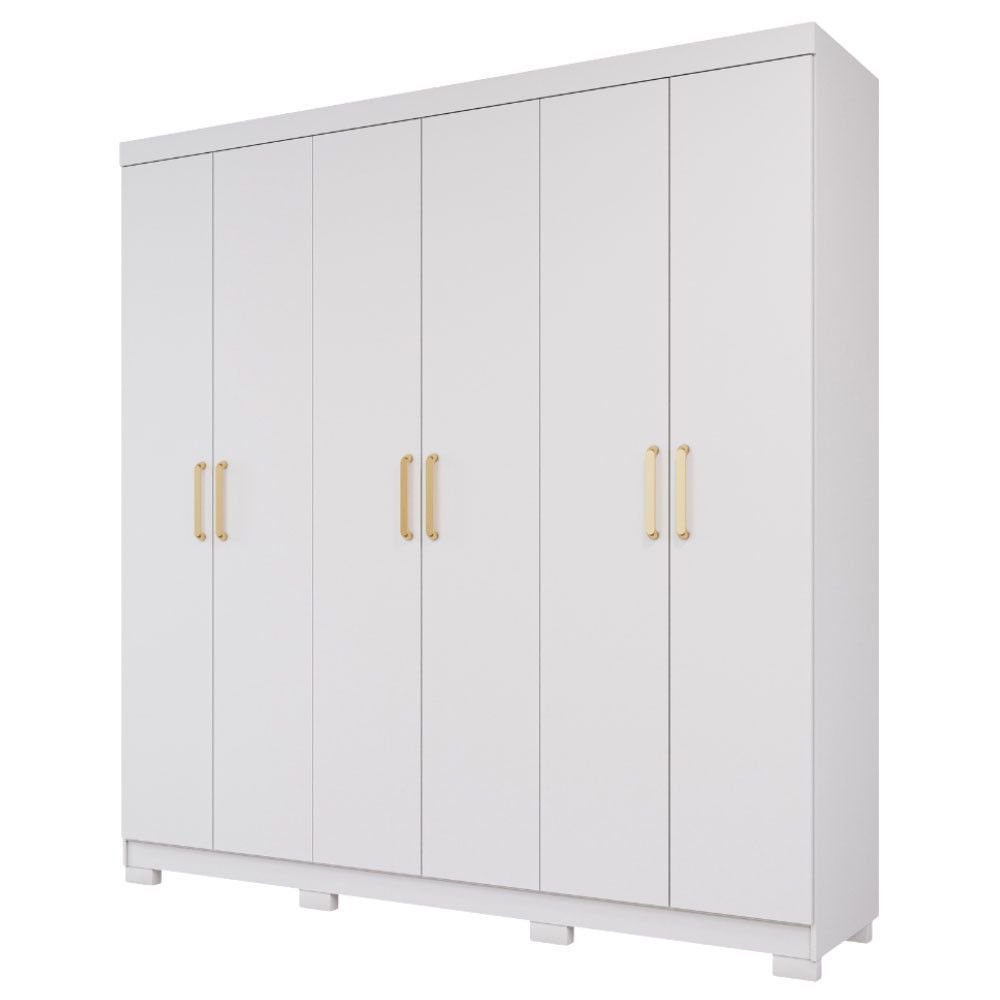 Guarda Roupa Maya 6 Portas Flex 3 Gavetas em Mdf | MadeiraMadeira