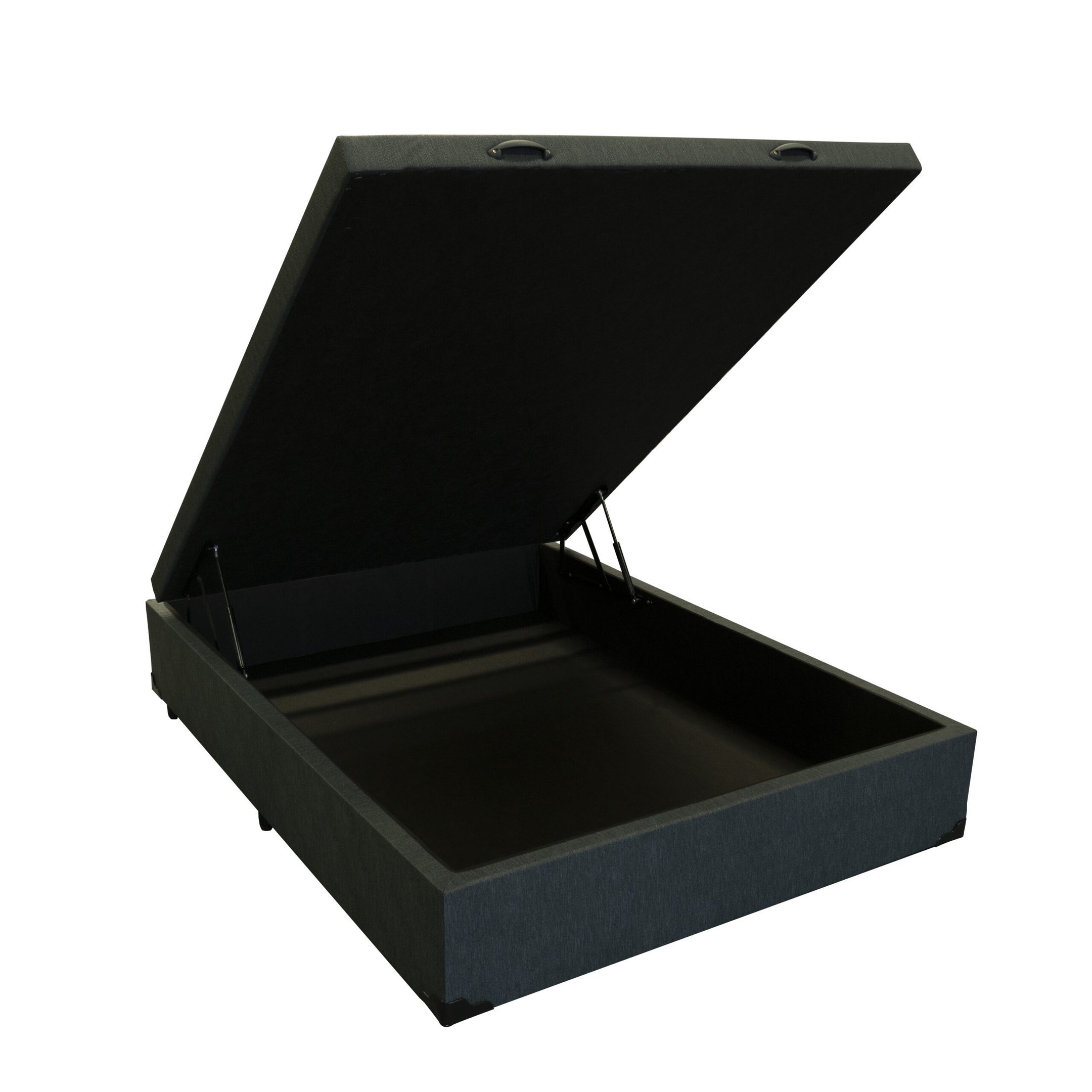 Cama Box Baú Casal Linhão Preto Com Pistão A Gás | MadeiraMadeira