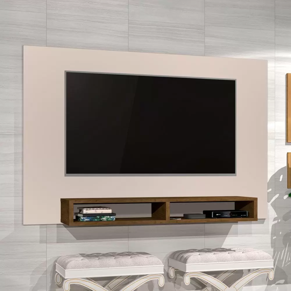 Painel Suspenso para TVs Até 42 Polegadas - J&A Manhattan - Off White ...