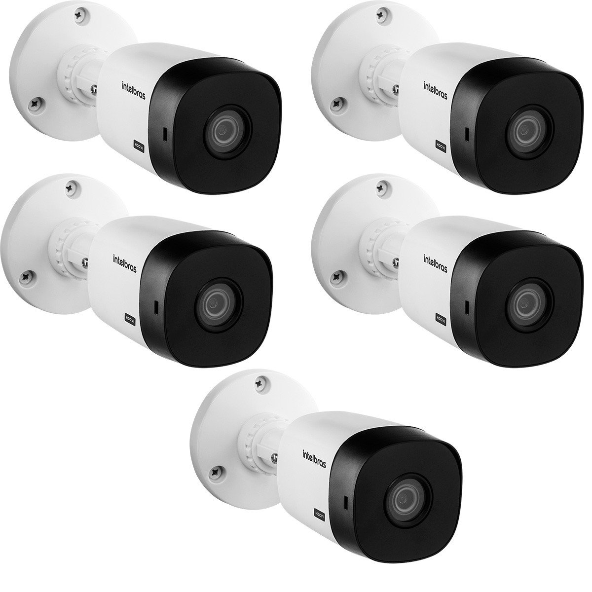 Kit Intelbras 5 Câmeras Vhd 1120 Bullet 20M 3.6mm Ip66 720P ...