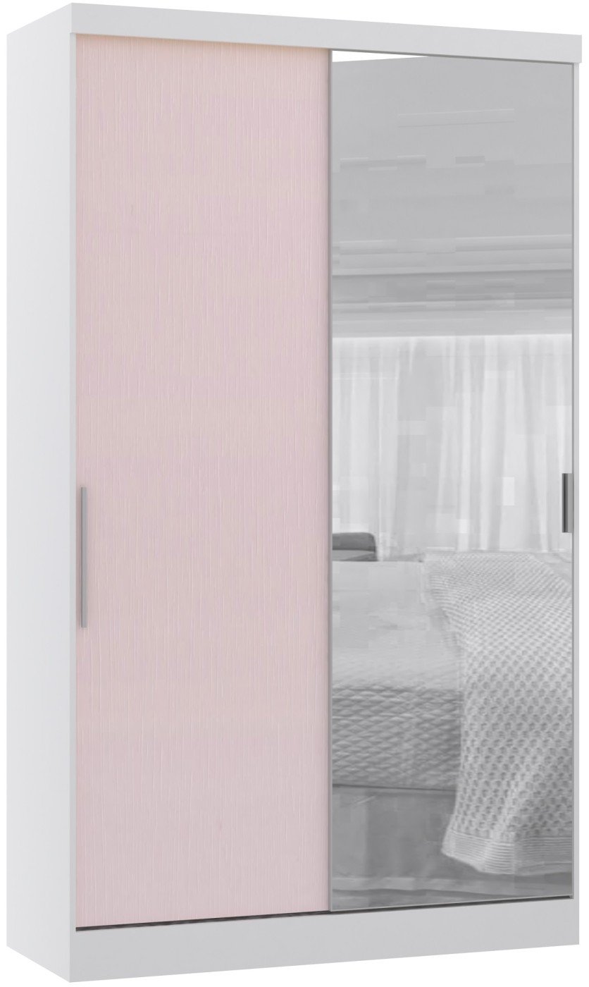 Guarda Roupa 2 Portas de Correr com Espelho 3 Gavetas Alpes - Luciane ...