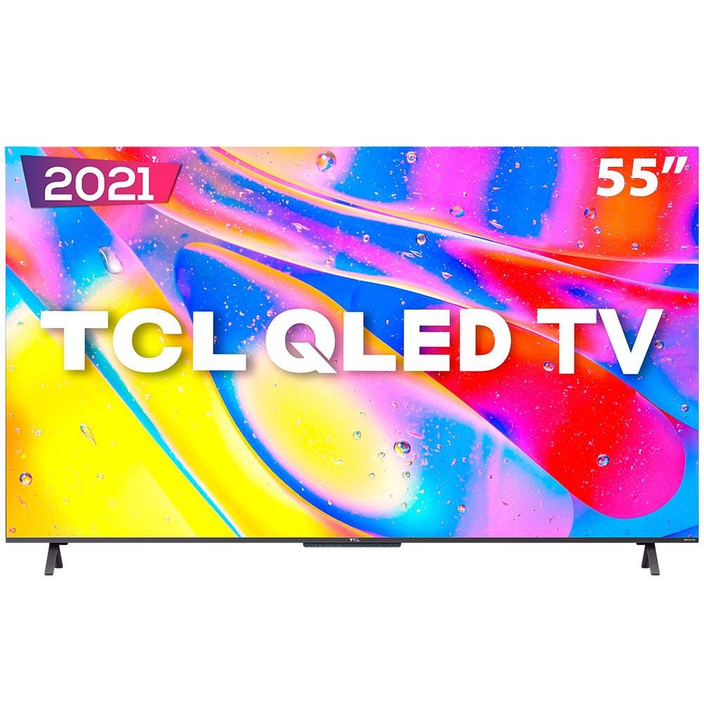Smart Tv QLED 55 Polegadas 4K Google TV 55C725 UHD Dolby Vision Atmos ...