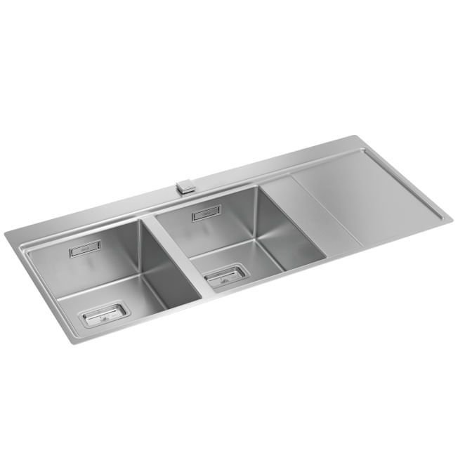Cuba para Cozinha Retângular Dupla Wish Inox 116x52cm - Deca Deca Cubas ...