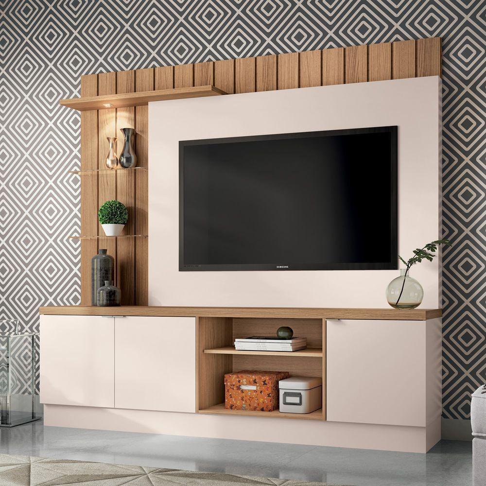 Home Theater Apolo Offwhite Freijó | MadeiraMadeira