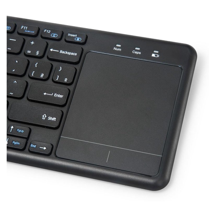 Teclado Sem Fio C3 Tech Com Touchpad, Abnt2 - K-wt100bk | MadeiraMadeira