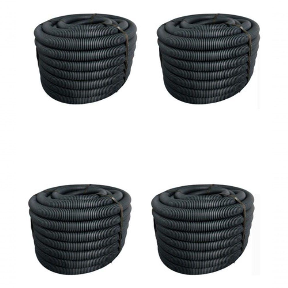 Conduite Eletr. Corrugado 1 Polegada X 25 M Cinza Pead | MadeiraMadeira