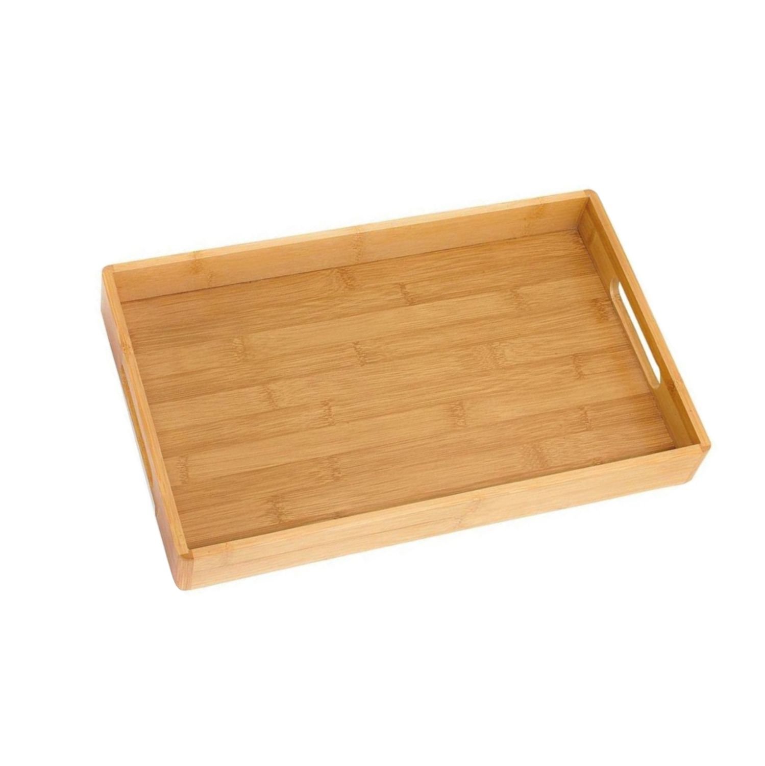 Bandeja de Bambu Retangular c/Alça 4x35x22cm | MadeiraMadeira