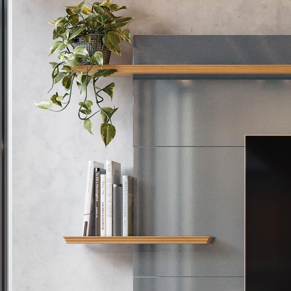 Estante Home Theater Istambul Para Tv Até 65 Polegadas Cinza Perolizado ...