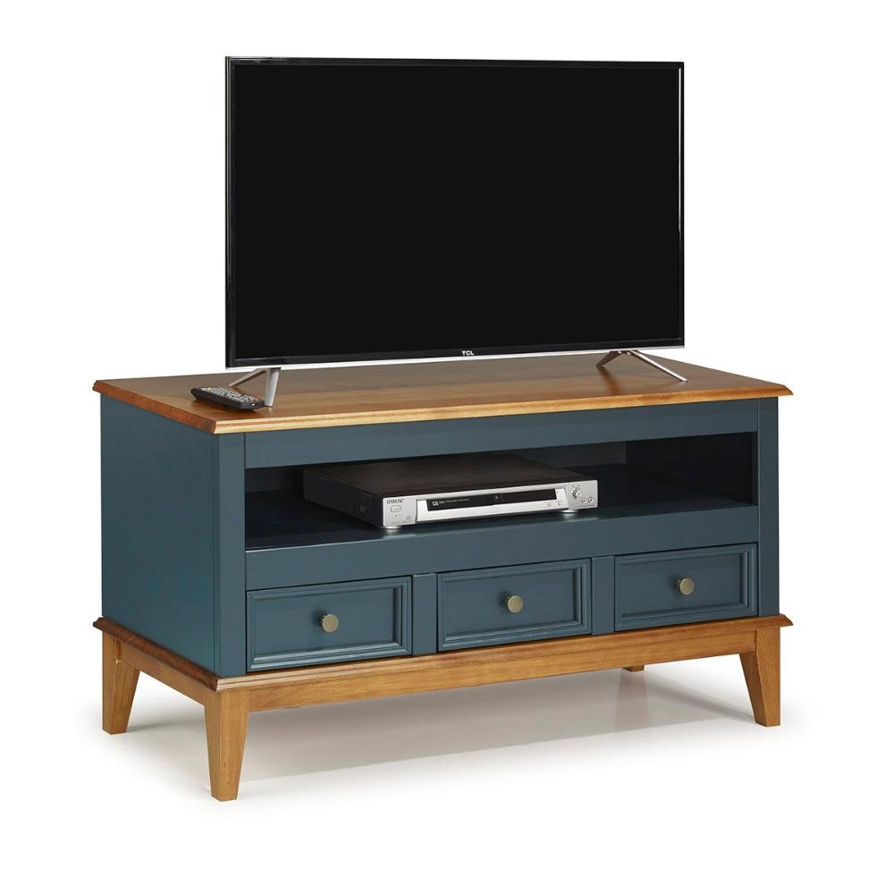 Rack 3 Gavetas - Azul Petróleo | MadeiraMadeira