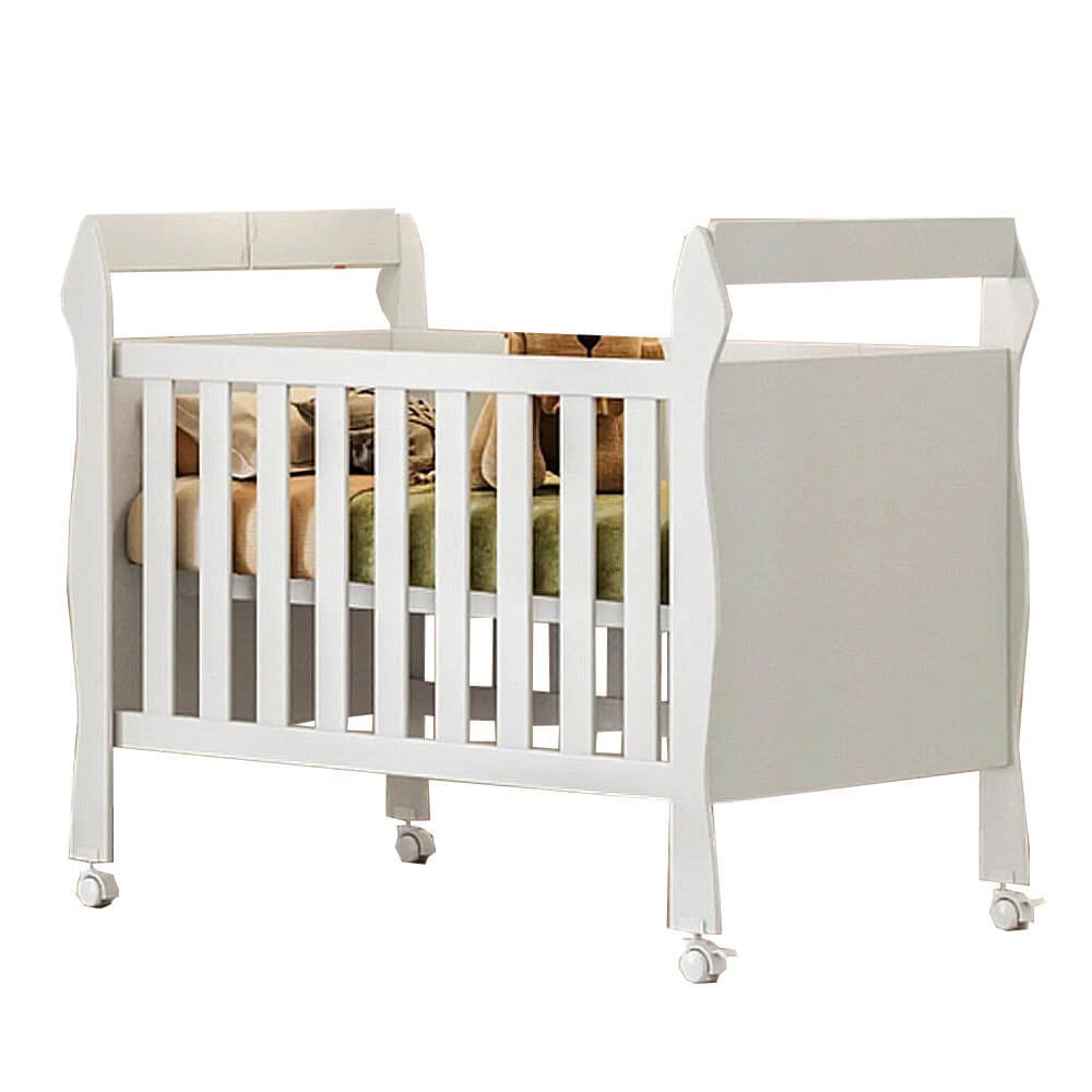 Berço Soninho Mini Cama 3 em 1 Tigus Cor Branco | MadeiraMadeira