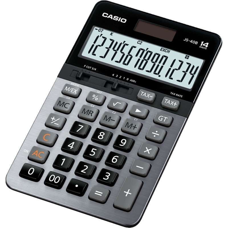 Calculadora Casio JS-40B (12 Digitos) - Preto | MadeiraMadeira
