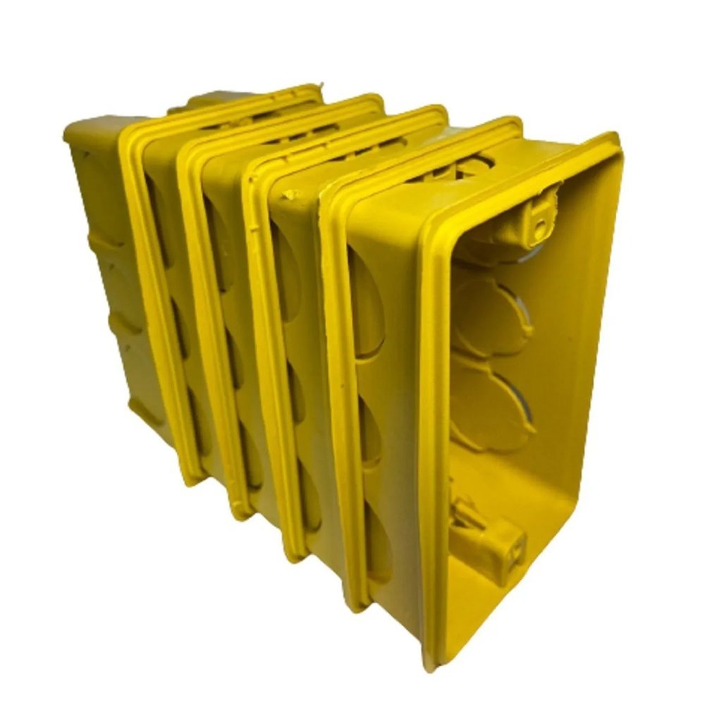 Conduite Eletroduto 50 Metros 3/4 Corrugado Com Caixa Luz 4x2 Proteçao ...