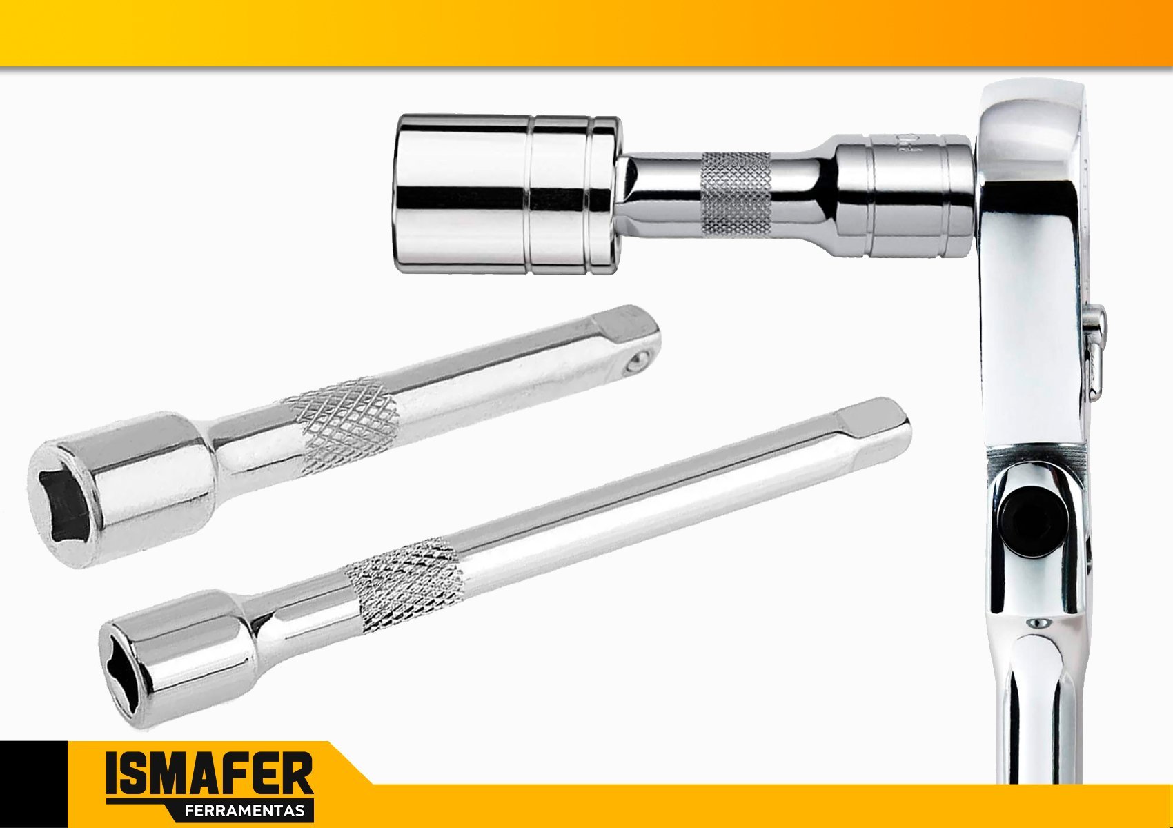 Extensão Alongador P/ Soquetes Catraca 3 Peças 1/2 Pito Crv ...