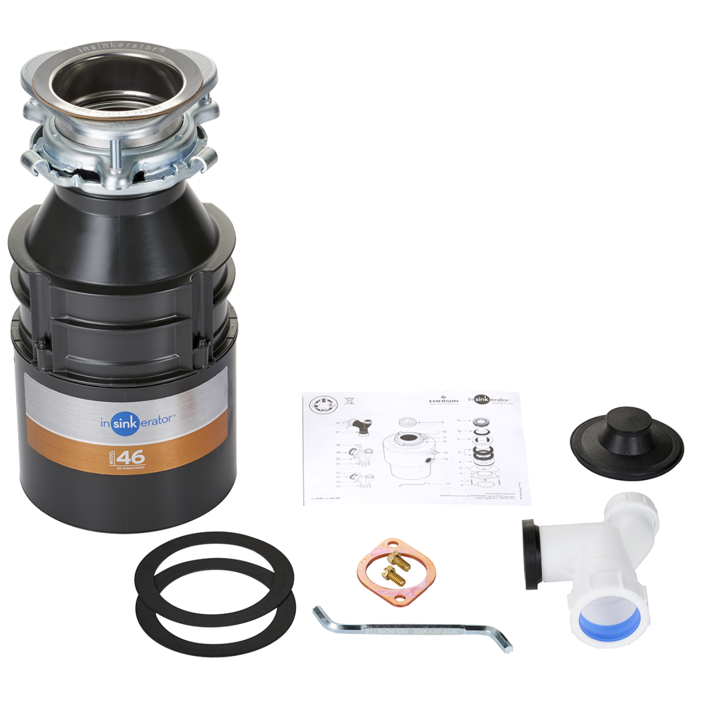 Triturador de Alimentos Insinkerator Resíduos Alimentares Modelo 46 ...