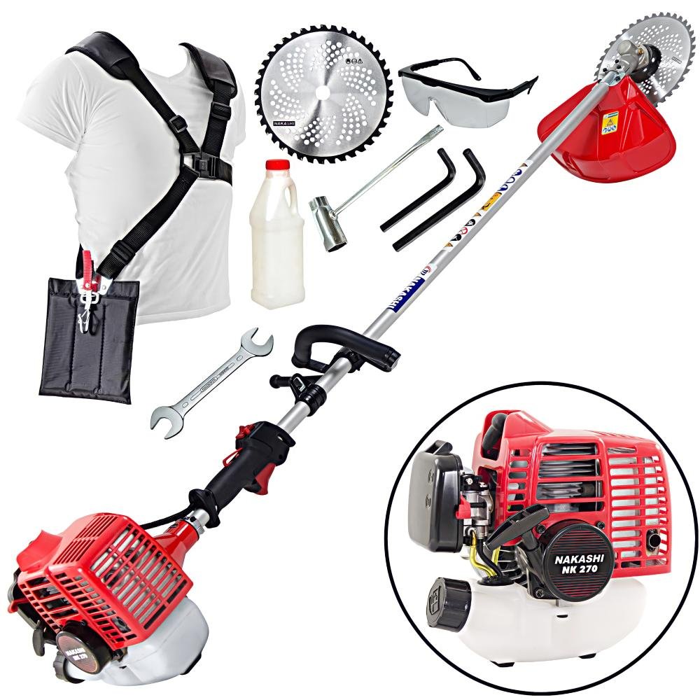 Roçadeira Lateral Nakashi T270N Motor Nakashi Com Empunhadura Circular ...