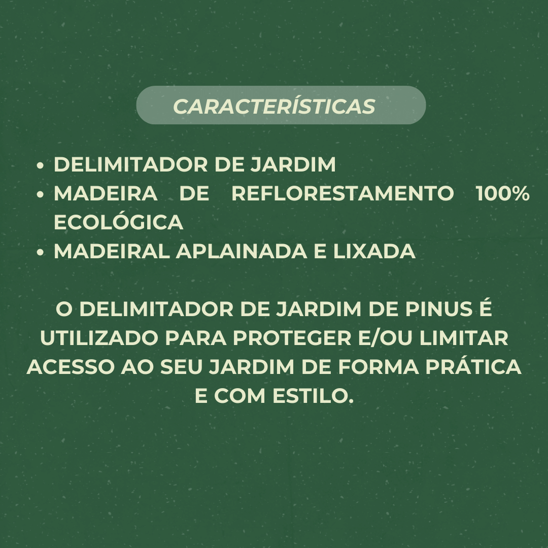 5 Metros Delimitador de Jardim de Eucalipto 16x10 Cm Stain Nogueira ...