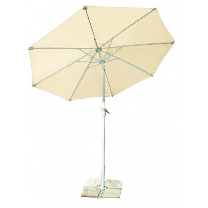 Guarda Sol Alumínio Bege Com Manivela 2,40m - Ronchetti | MadeiraMadeira