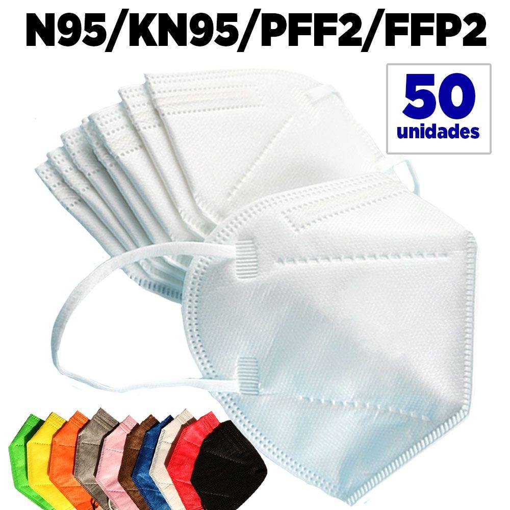 Máscara Branca N95 / KN95 / PFF2 / FFP2 50 unidades | MadeiraMadeira