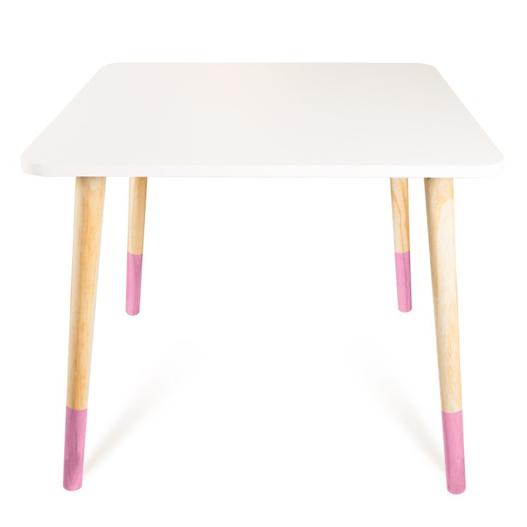 Mesa Infantil de Madeira - Rosa | MadeiraMadeira