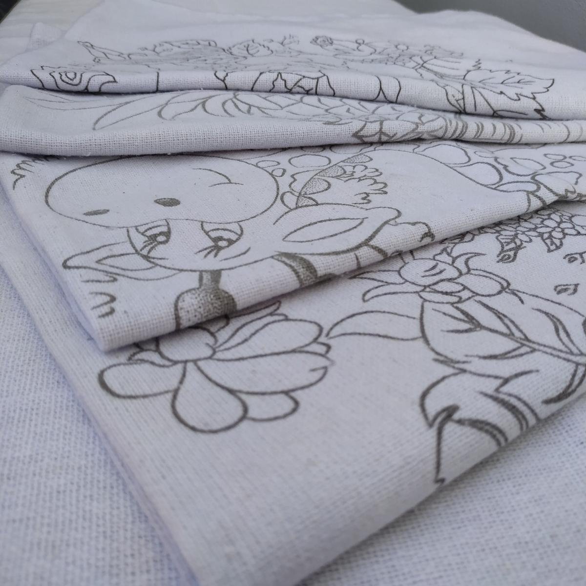 Pano De Prato Atacado Kit Com 12 - Riscado Pintar Ou Bordar ...