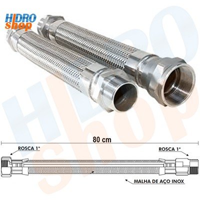 Flexível Aço Inox 1" X 80cm Jumbo - FA0180 | MadeiraMadeira