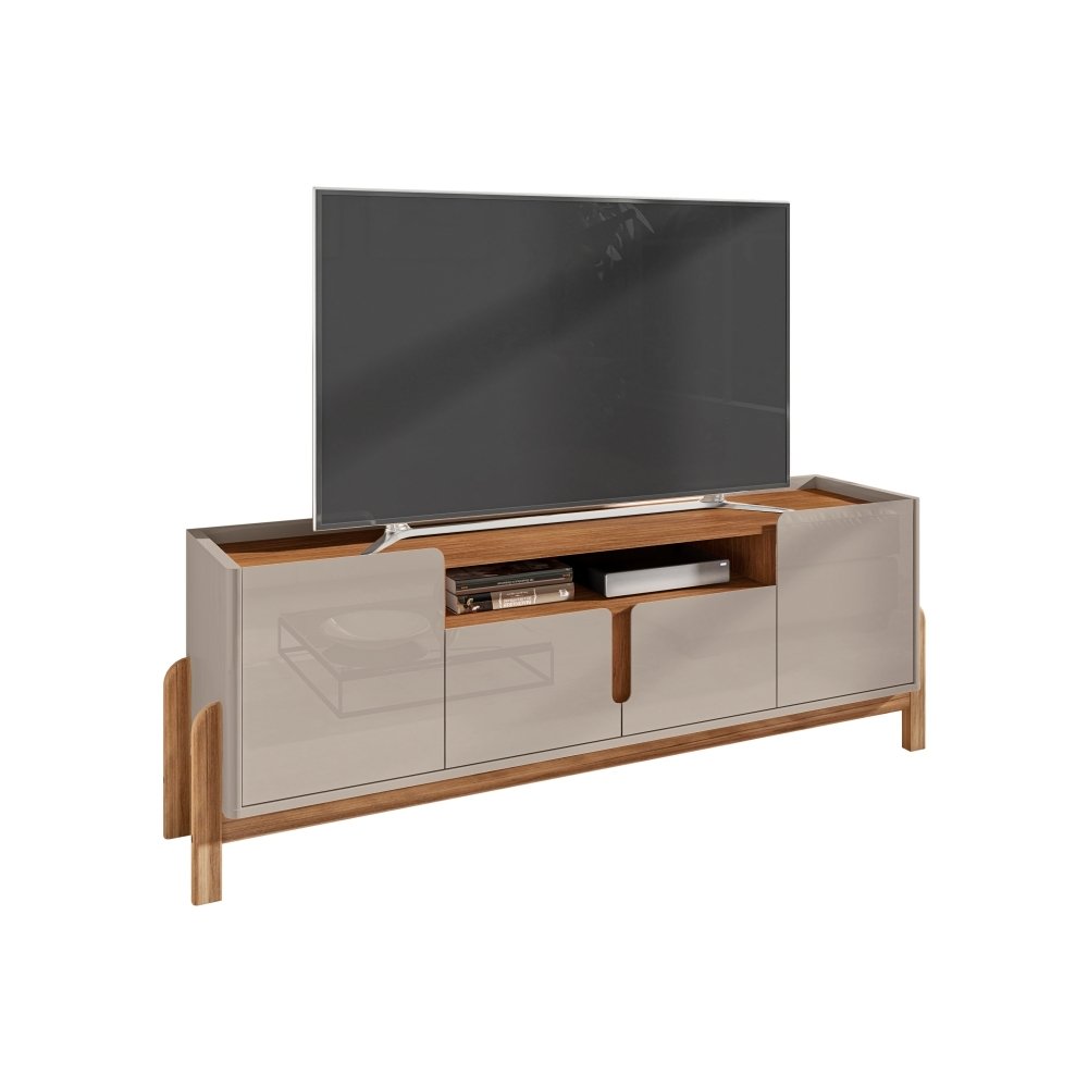 Rack para TV Manchester Off White Cedro | MadeiraMadeira