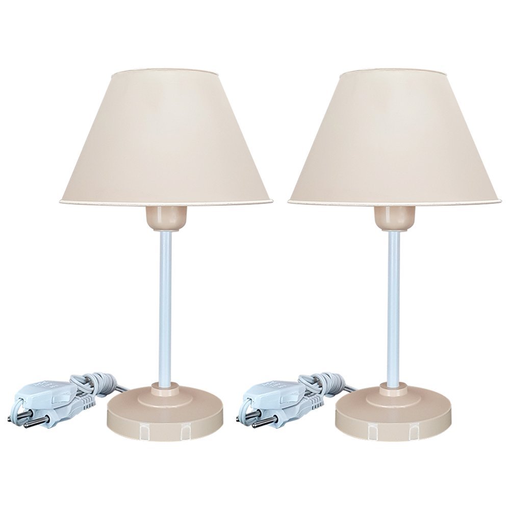 Kit 2 Abajures Infantil Slim Menina Menino Luminária para Quarto de ...