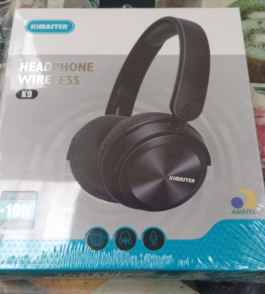 Fone de Ouvido Kimaster K9 Headfone Cartão Memória SD Rádio FM Entrada ...