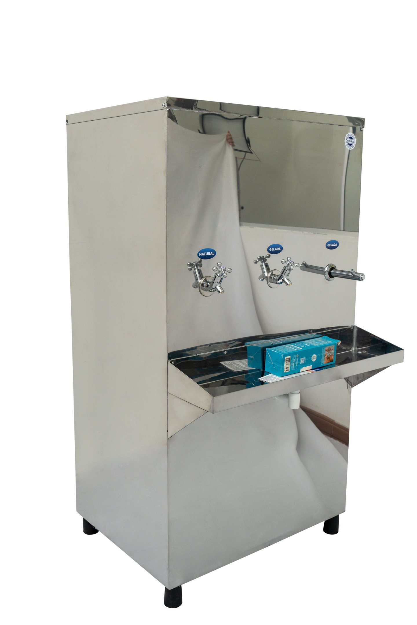 Bebedouro Industrial Inox 100l 127v + 2 Torneiras (gelada e Natural ...