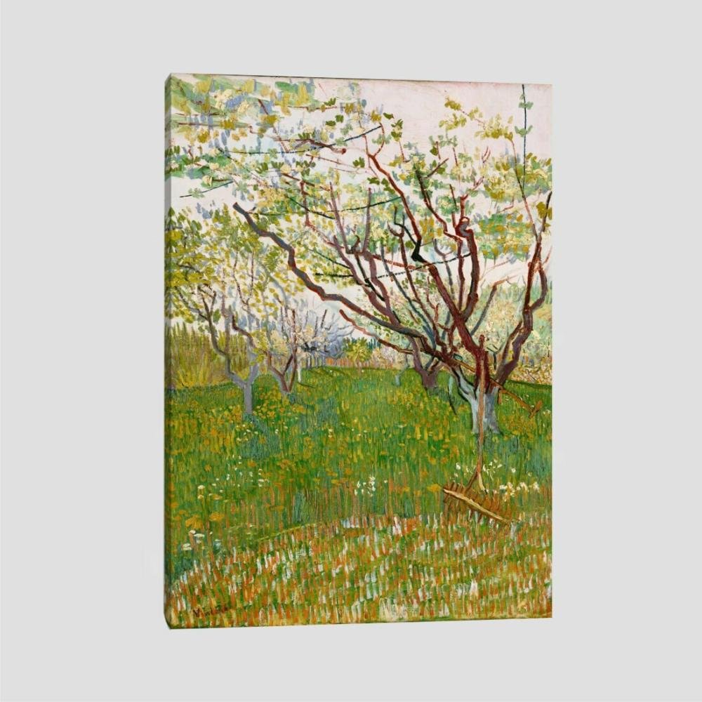 Quadro Van Gogh The Flowering Orchard Tela No Chassi 45X30Cm ...