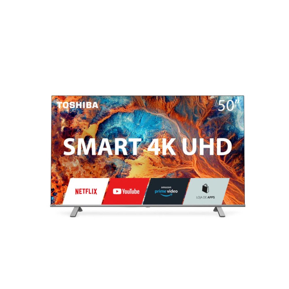 TV Led Tb004 50 Smart Vidaa Dled Uhd 4k Quadcore Toshiba Preto ...