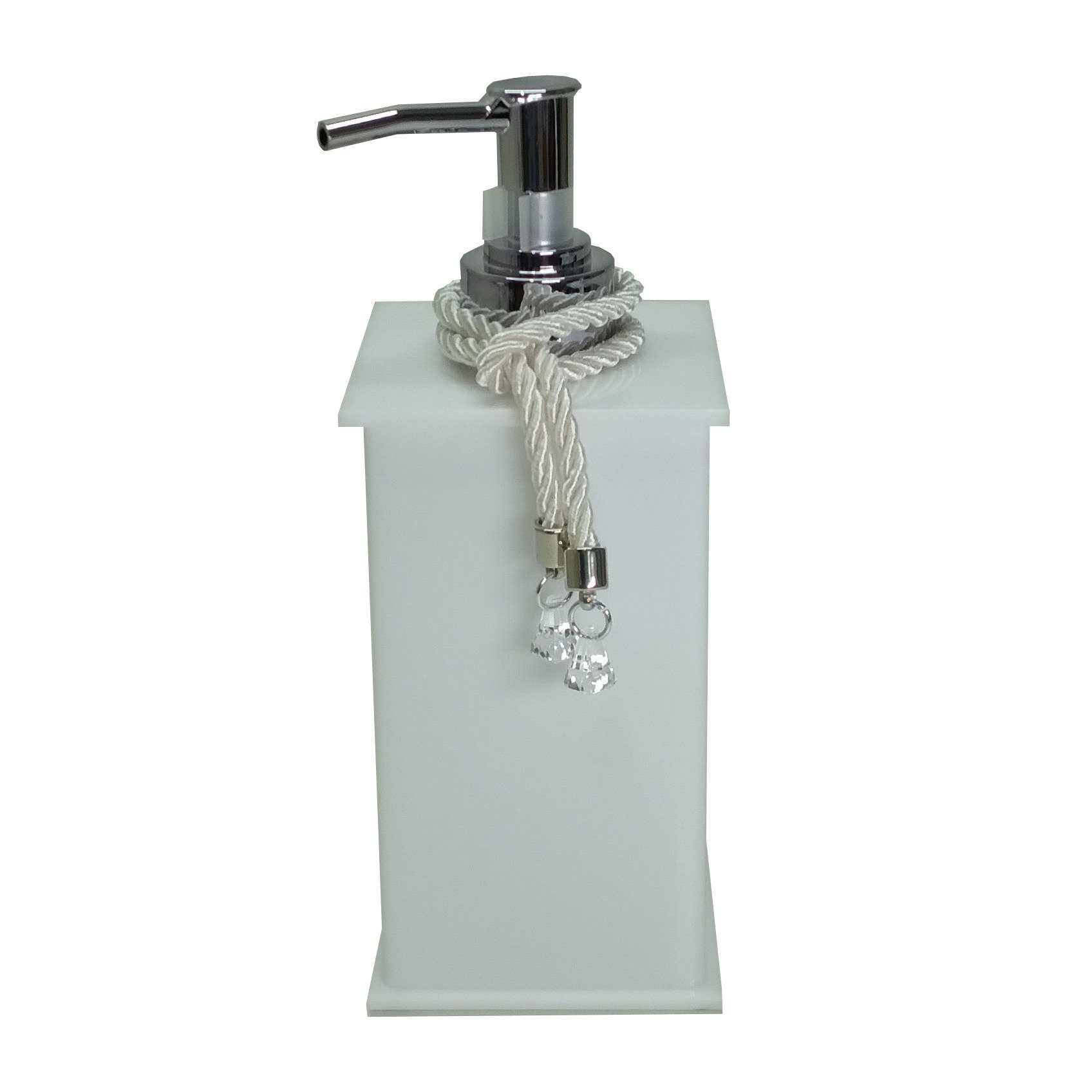 Saboneteira Líquida Elegance Decor Abs Branco | MadeiraMadeira