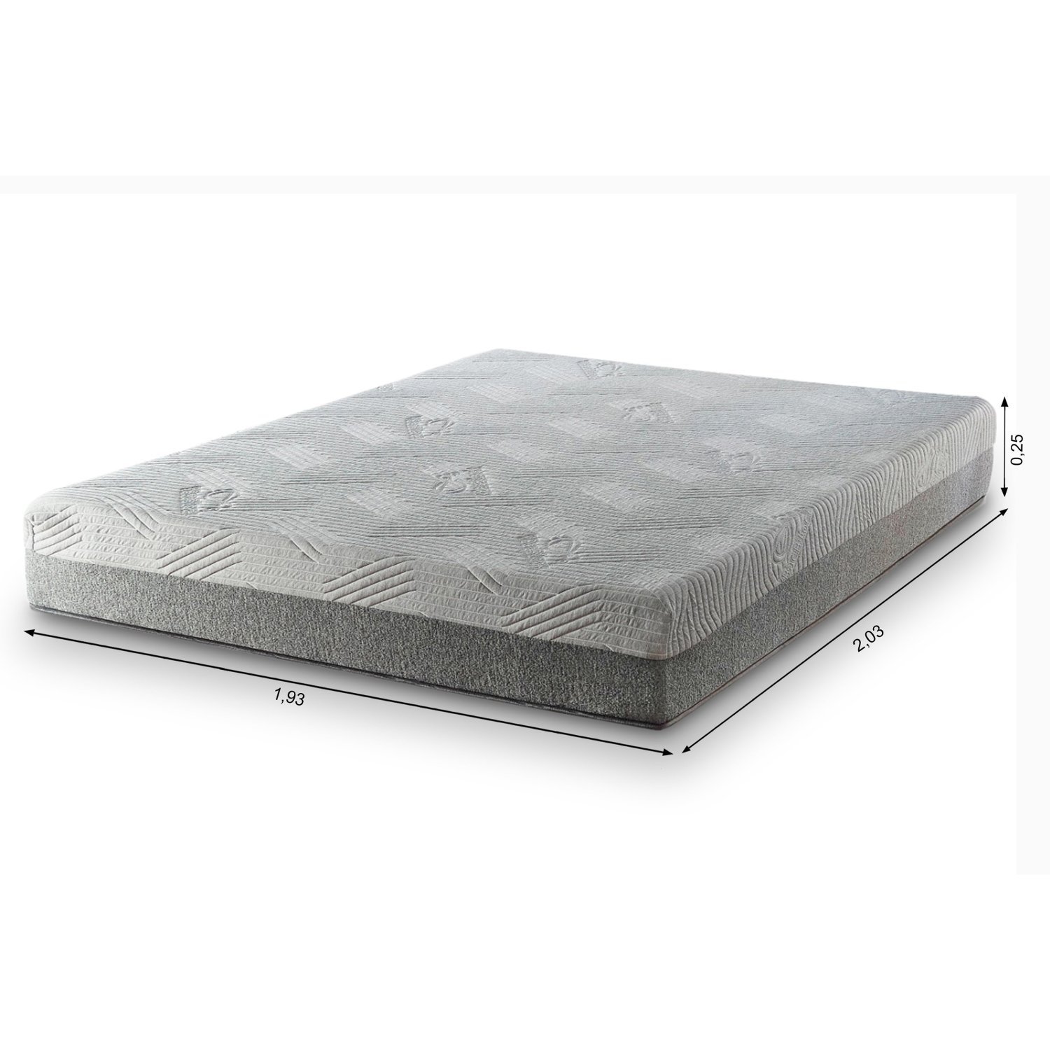 Colchão King Umaflex 203x193x25cm Fit Visco | MadeiraMadeira