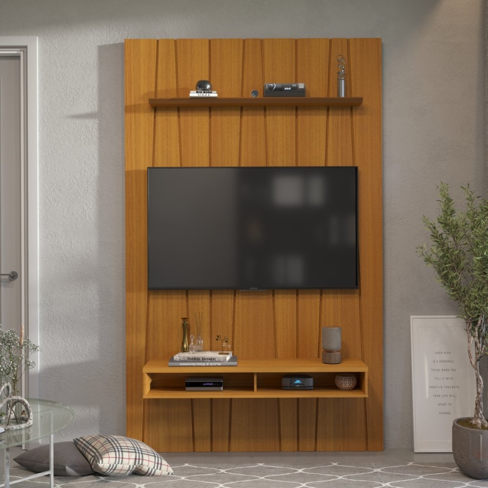 Painel Ripado para Tv até 55 Polegadas Roma com Nicho 135cm ...