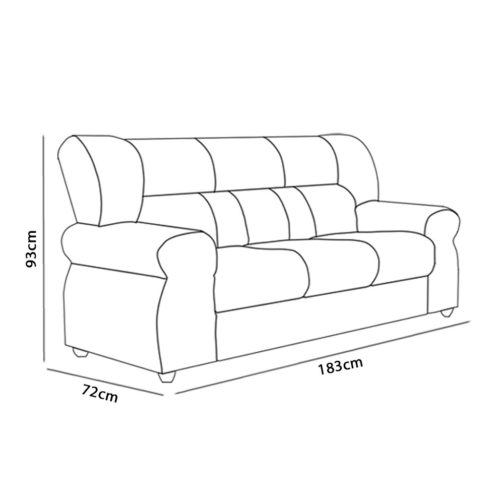 Conjunto Estofado Ambar 2 e 3 Lugares Veludo Verde Espuma D26 e ...