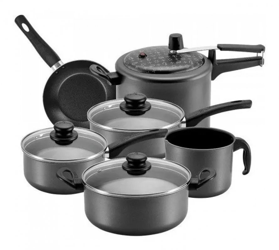 Conjunto De Panelas 6 Peças Com Panela De Pressão - Panelux ...