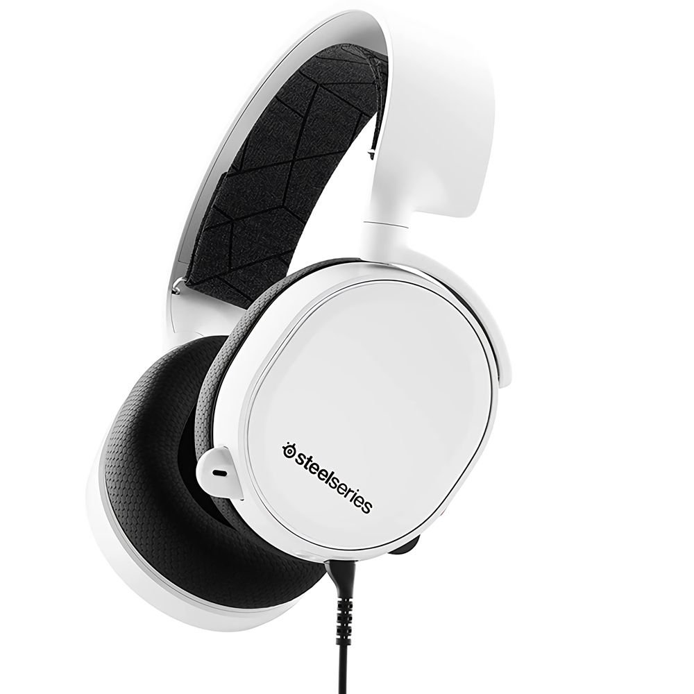 Fone de Ouvido Gamer Steelseries Arctis 3 - Branco | MadeiraMadeira