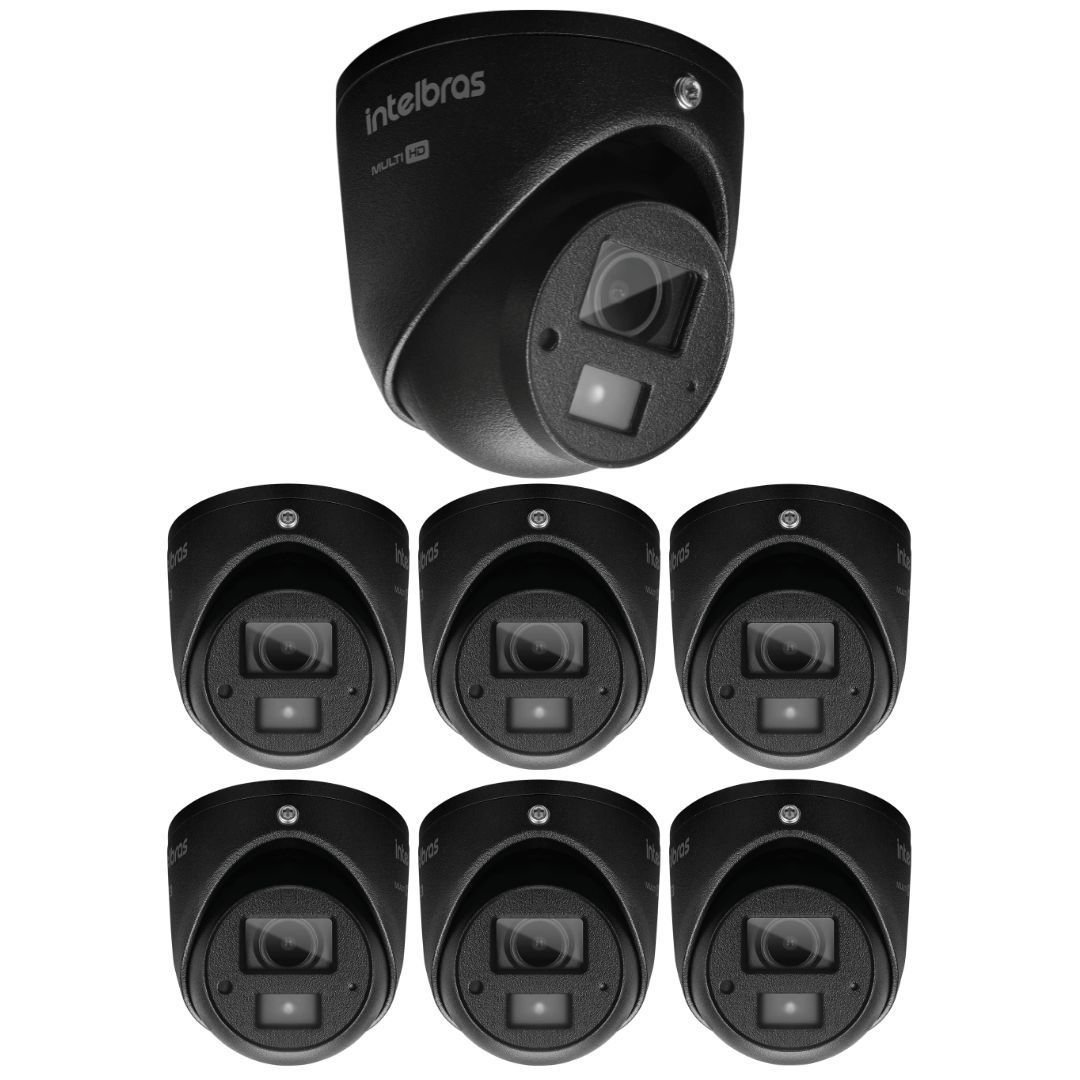 Kit 7 Câmera Multi Hd 2 Megapixels 20m Vhd 3220 Mini D G8 Black ...