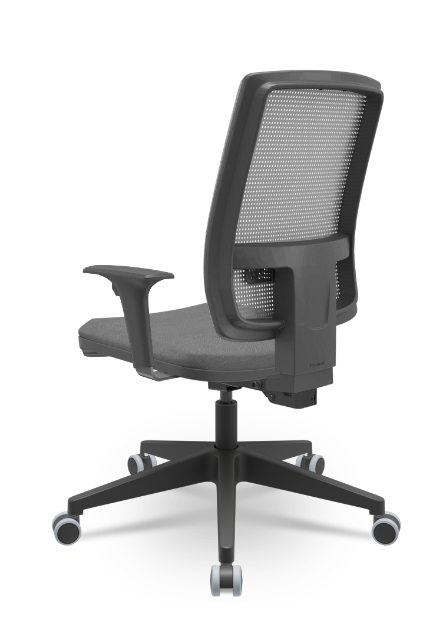 Cadeira Brizza Presidente Back System PLAXMETAL | MadeiraMadeira