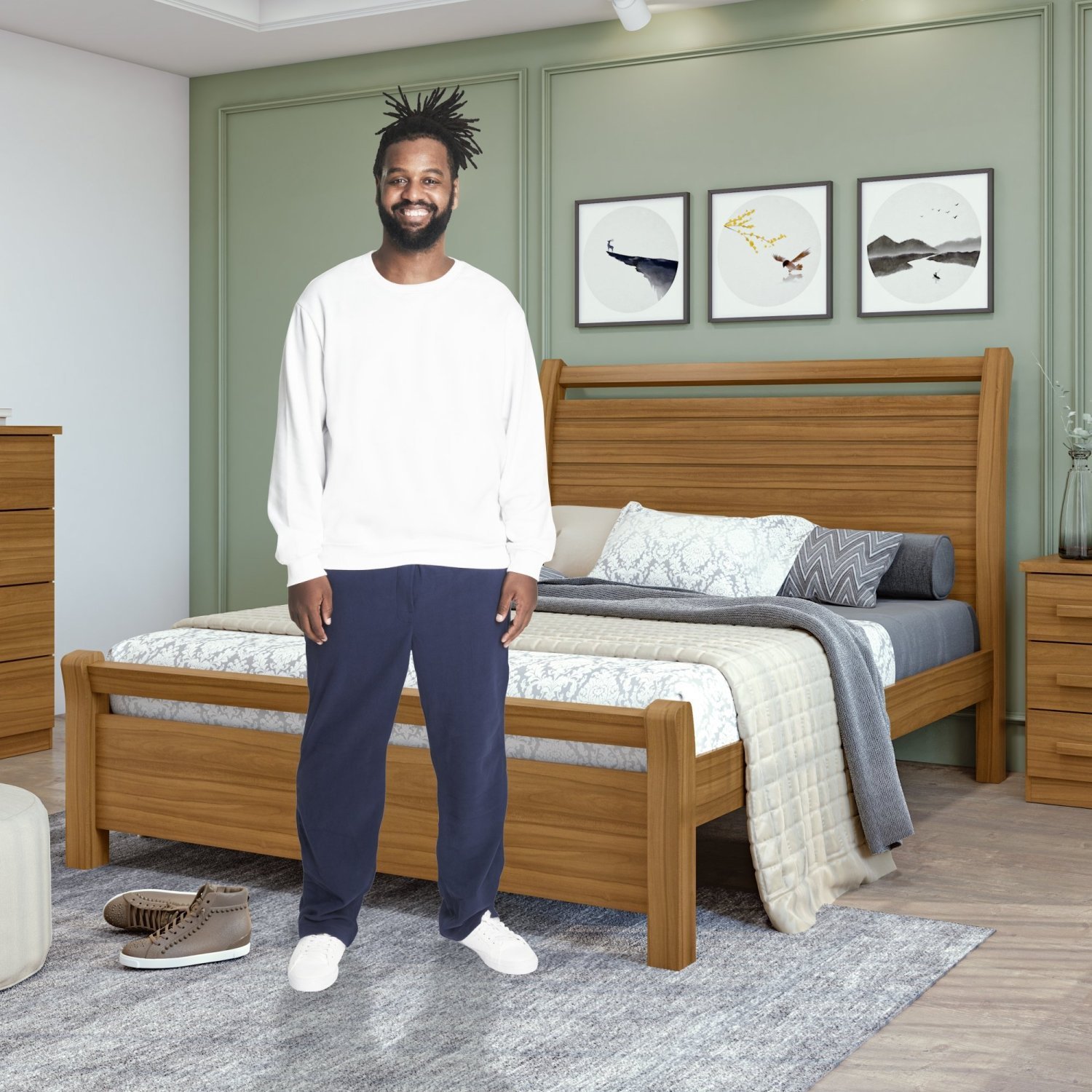 Cama Casal Speciale Móveis Lopas | MadeiraMadeira
