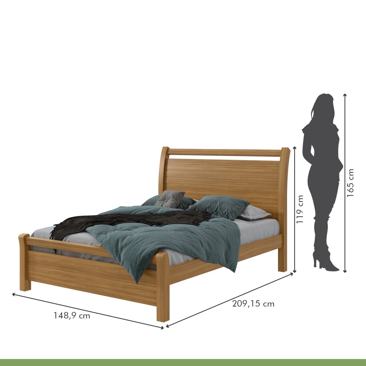 Cama Casal Speciale Móveis Lopas | MadeiraMadeira