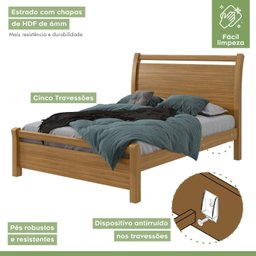 Cama Casal Speciale Móveis Lopas | MadeiraMadeira