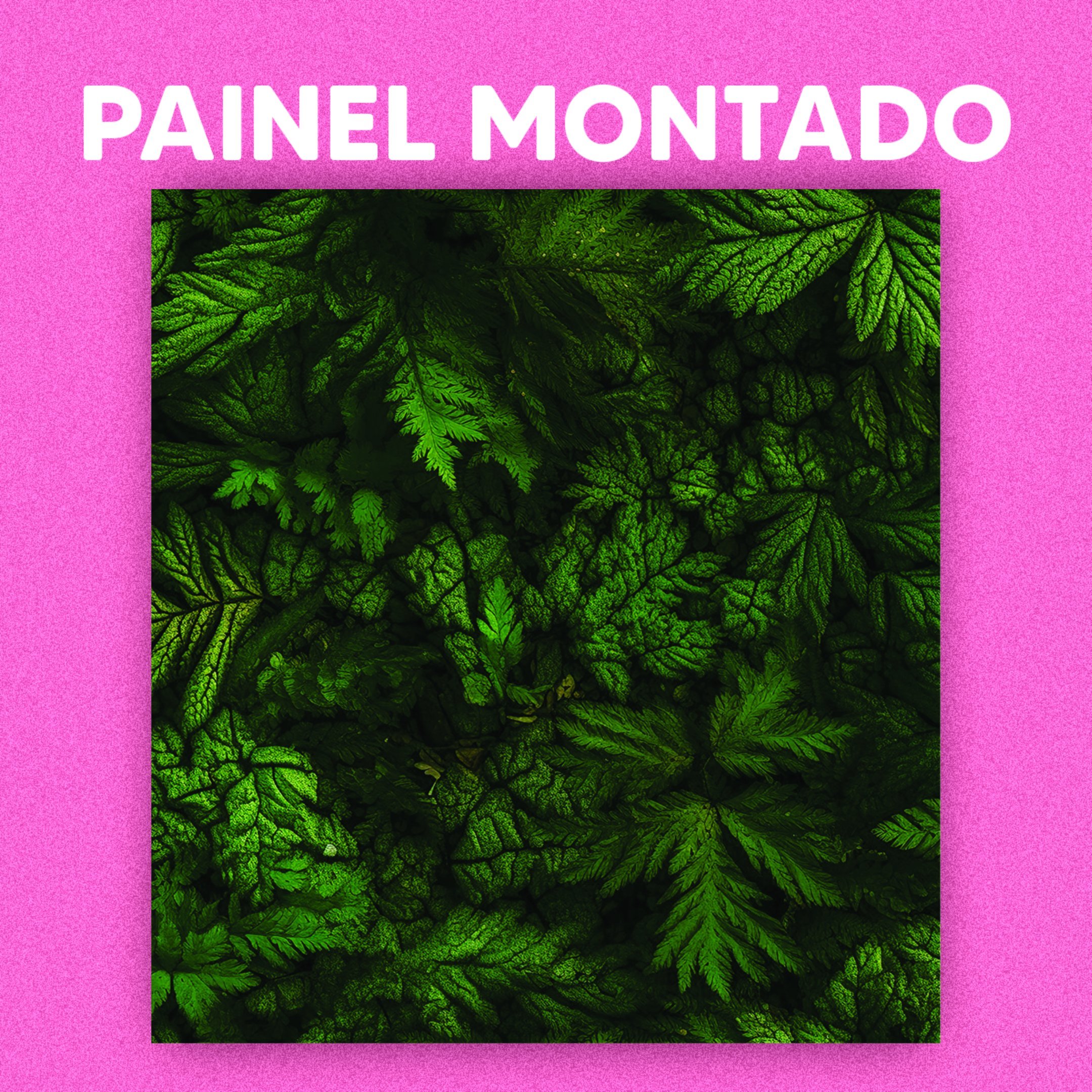 Papel de Parede 3D Painel 2,5M Folhas Verdes Pinheiro Vivo Folhagem ...