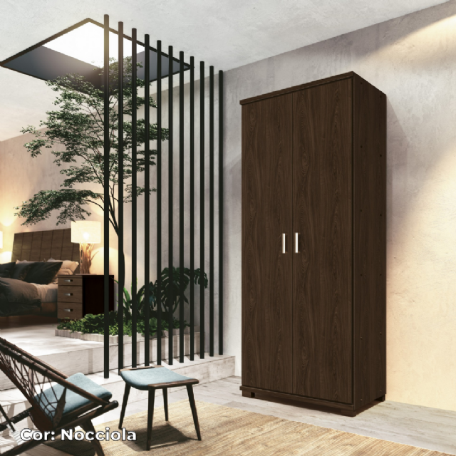 Armário New Multiuso 2 Portas Nocciola - Fazzio | MadeiraMadeira