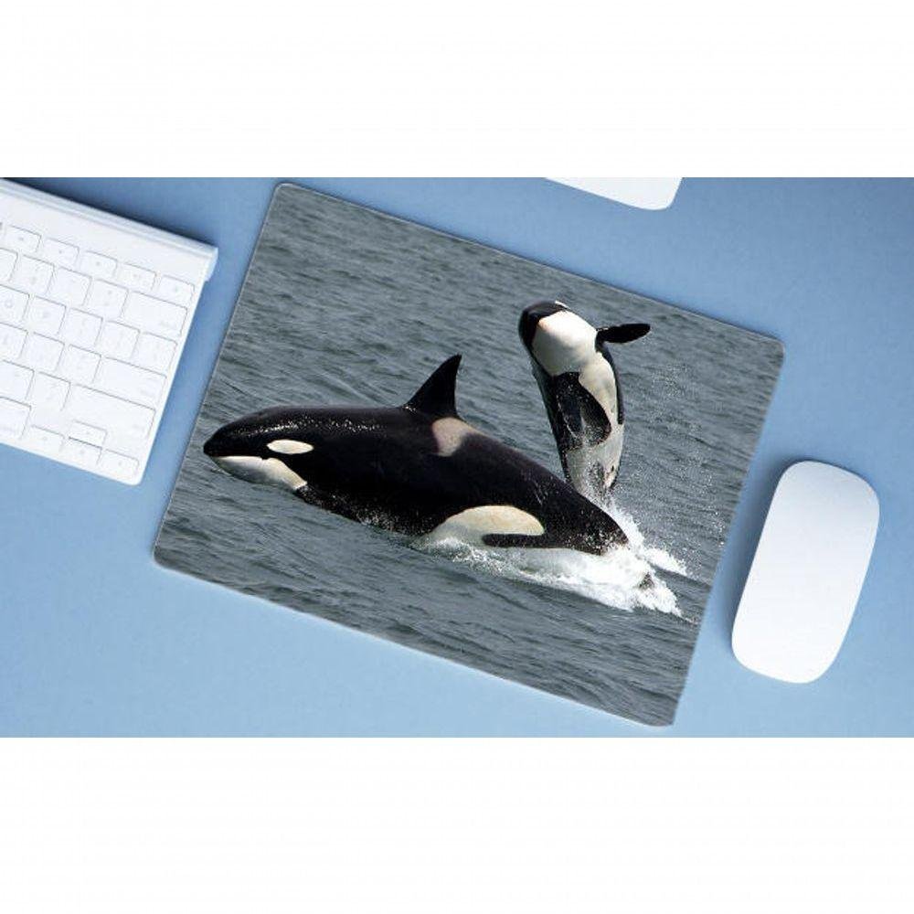 Mouse Pad Grande, Baleia Orca | MadeiraMadeira